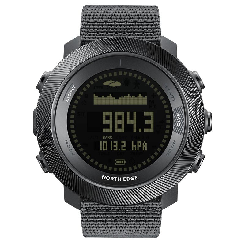 NORTH EDGE APACHE-D Freediving Computer Watch Compass Altimeter Barome ...