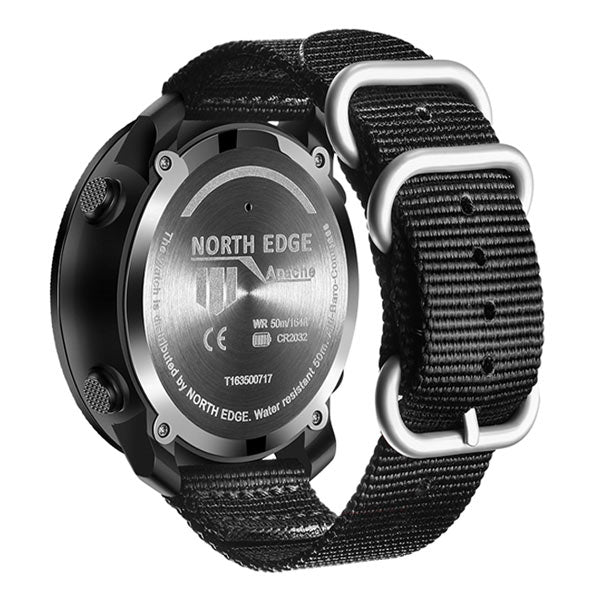 NORTH EDGE APACHE 3 Compass Altimeter Barometer Digital Tactical Watch ...