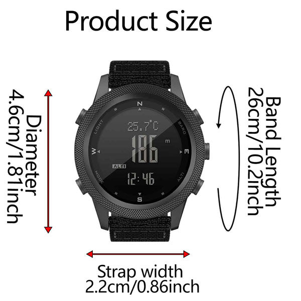 NORTH EDGE APACHE46 Digital Watch Outdoor Sports Altimeter Barometer C ...